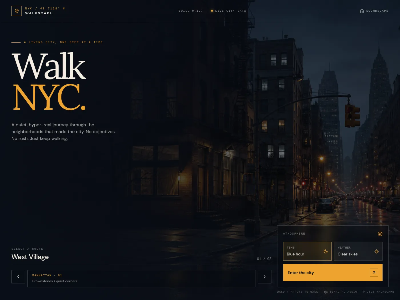 NYC Walkscape