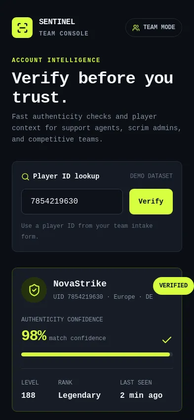 CODM Account Verifier