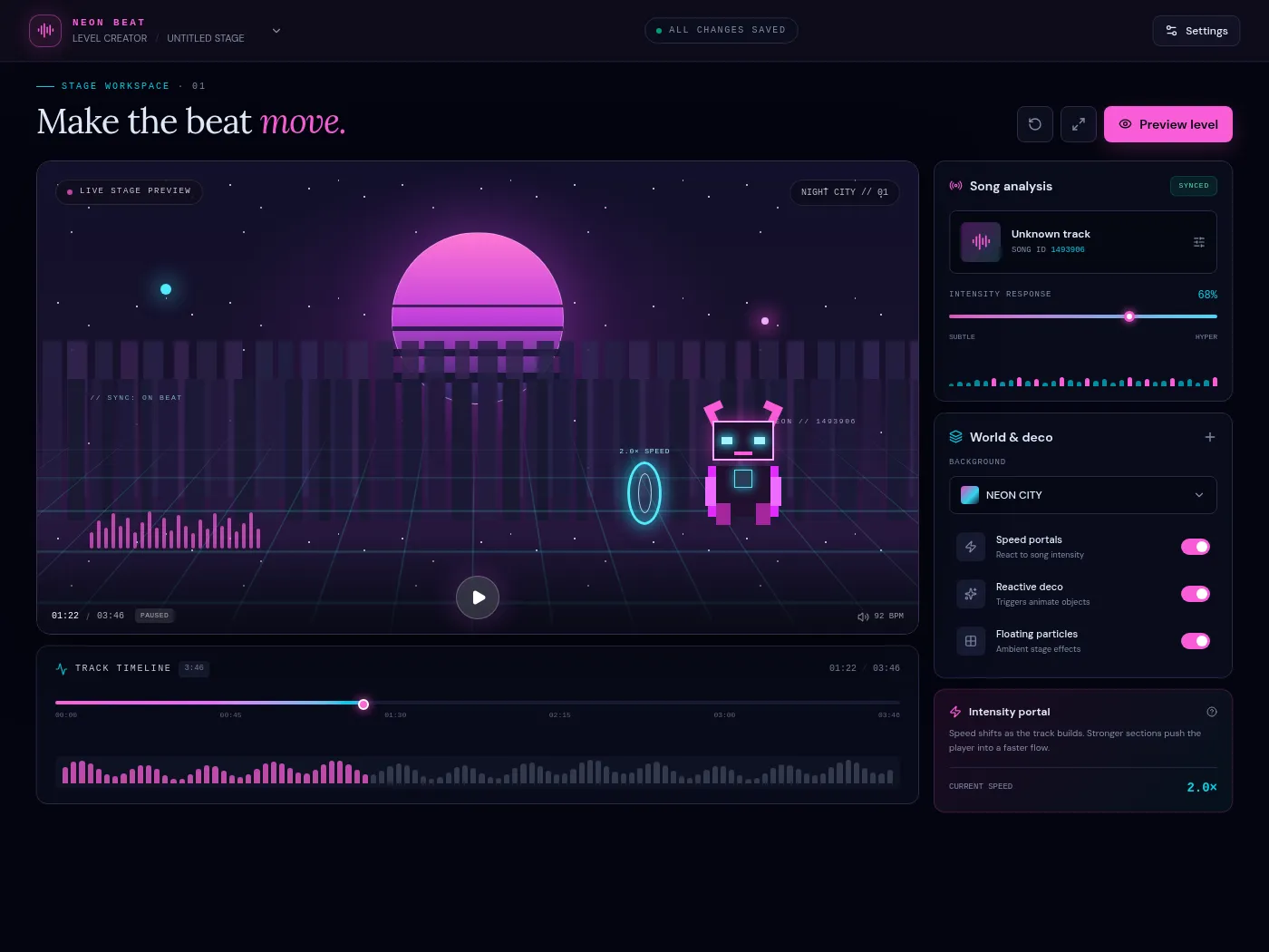 Neon Beat Level Creator
