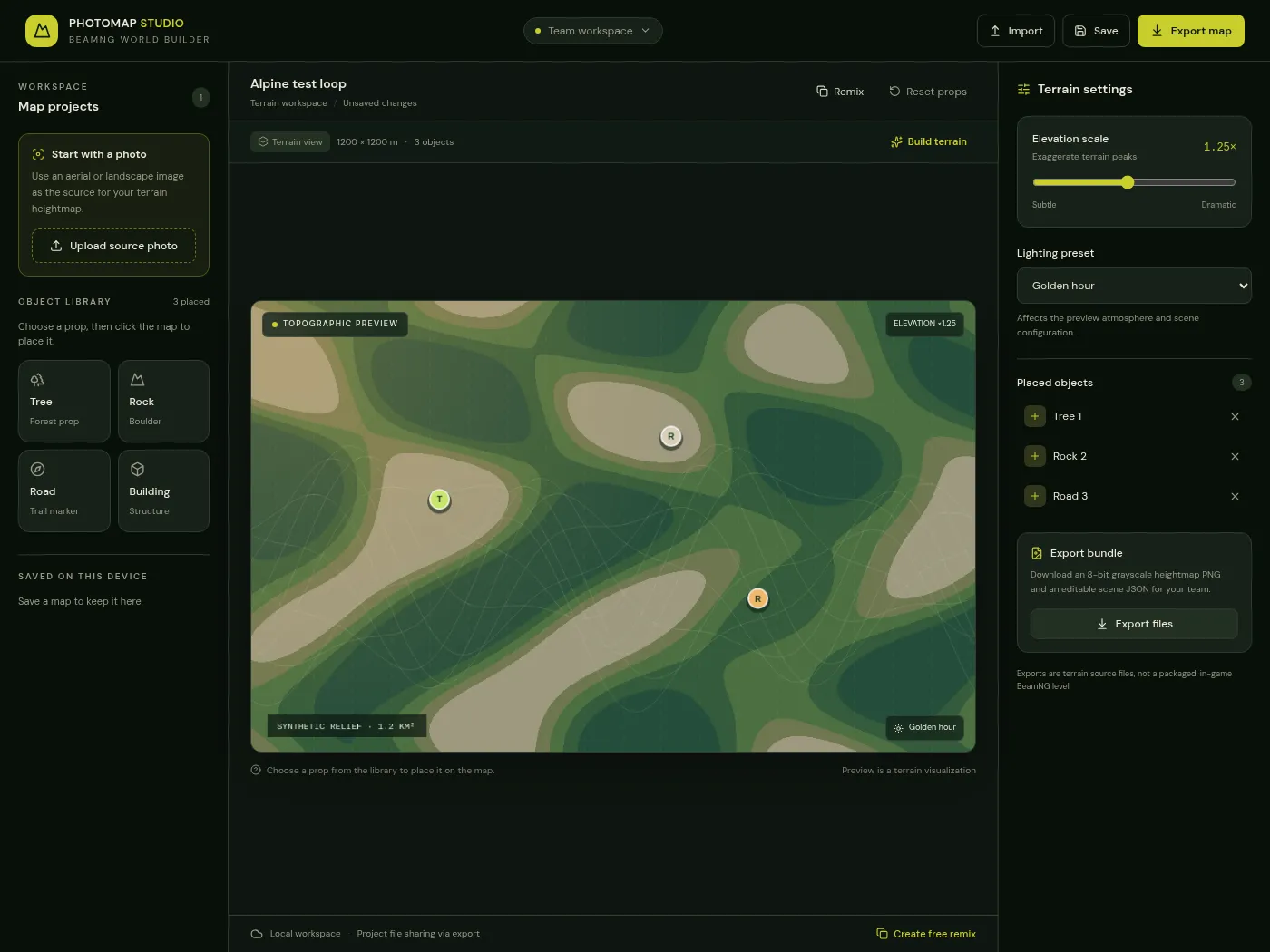 PhotoMap BeamNG Generator