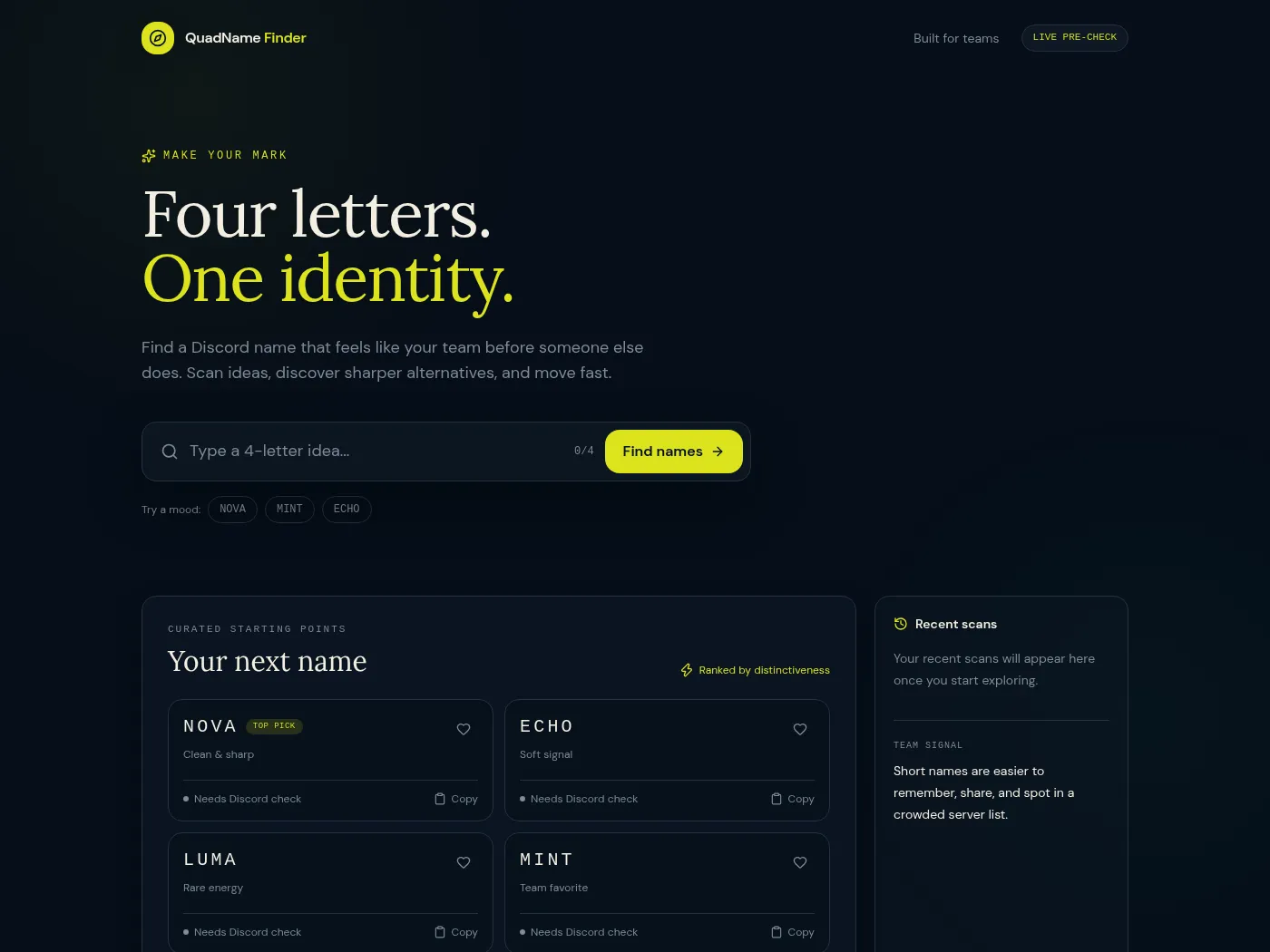 QuadName Finder