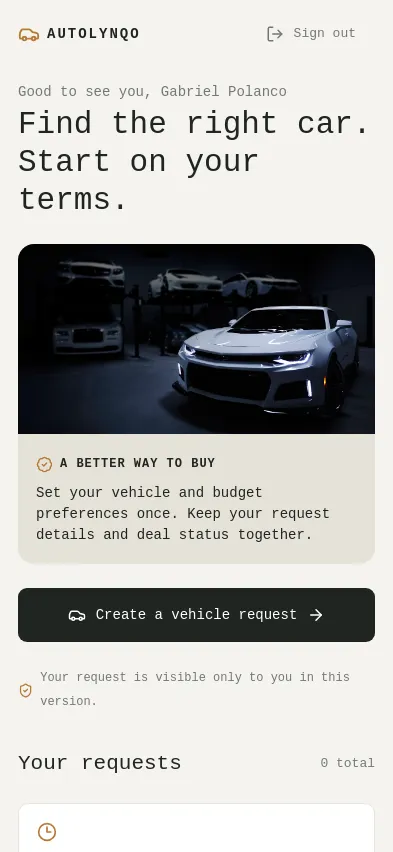 AutoLynqo Mobile Marketplace