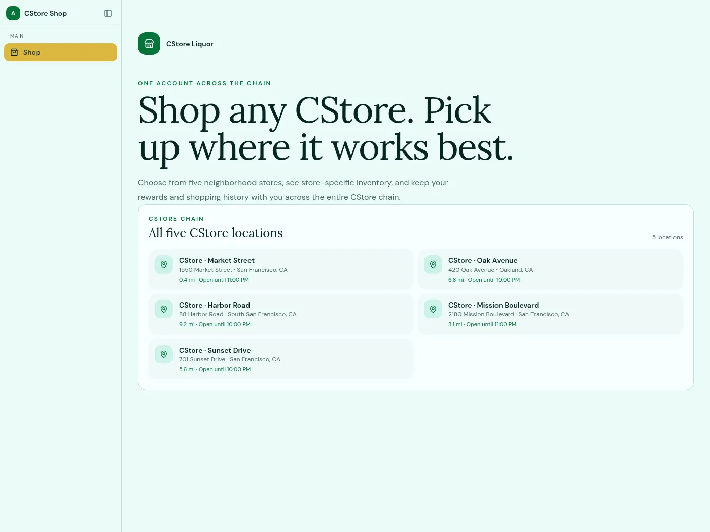 CStore Smart Shop