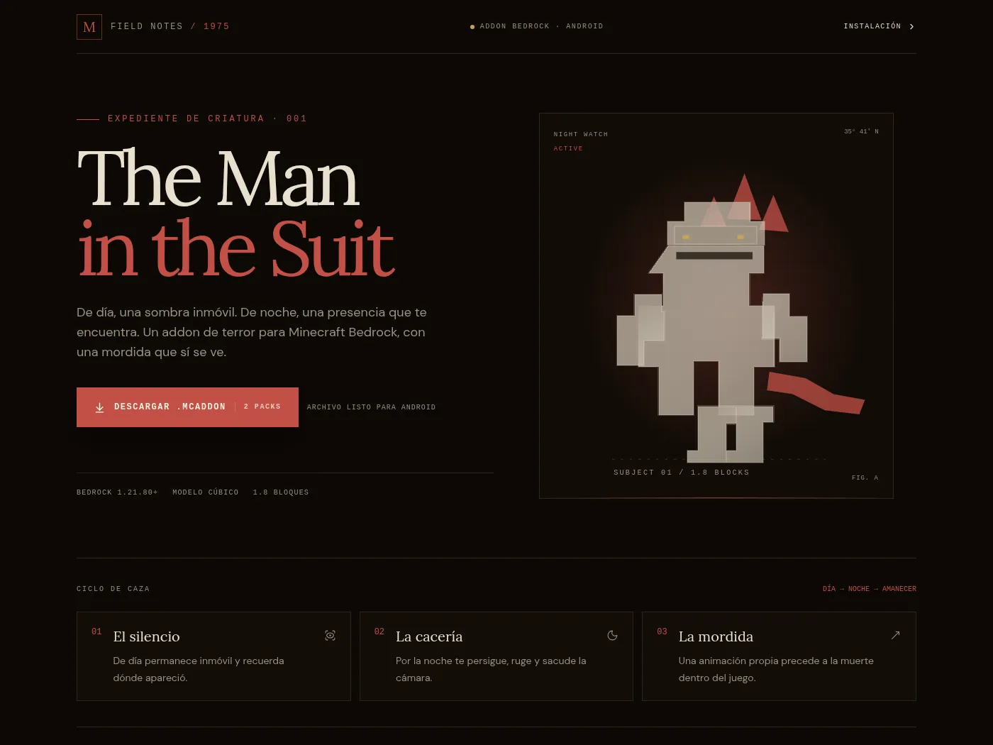 The Man in the Suit Addon