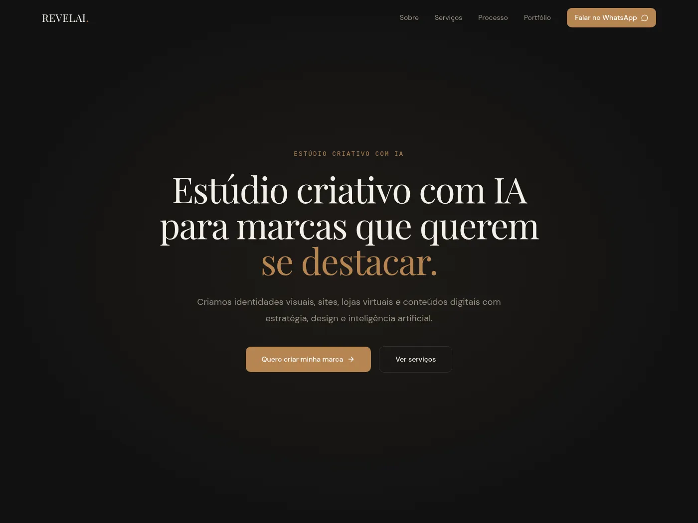 REVELAI Creative Studio Site