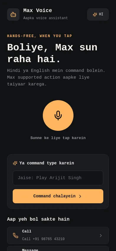 Max AI Voice Assistant