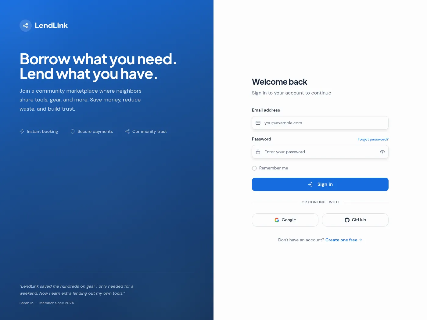 LendLink Web App