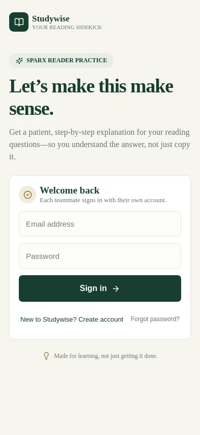 Sparx Reader AI Helper