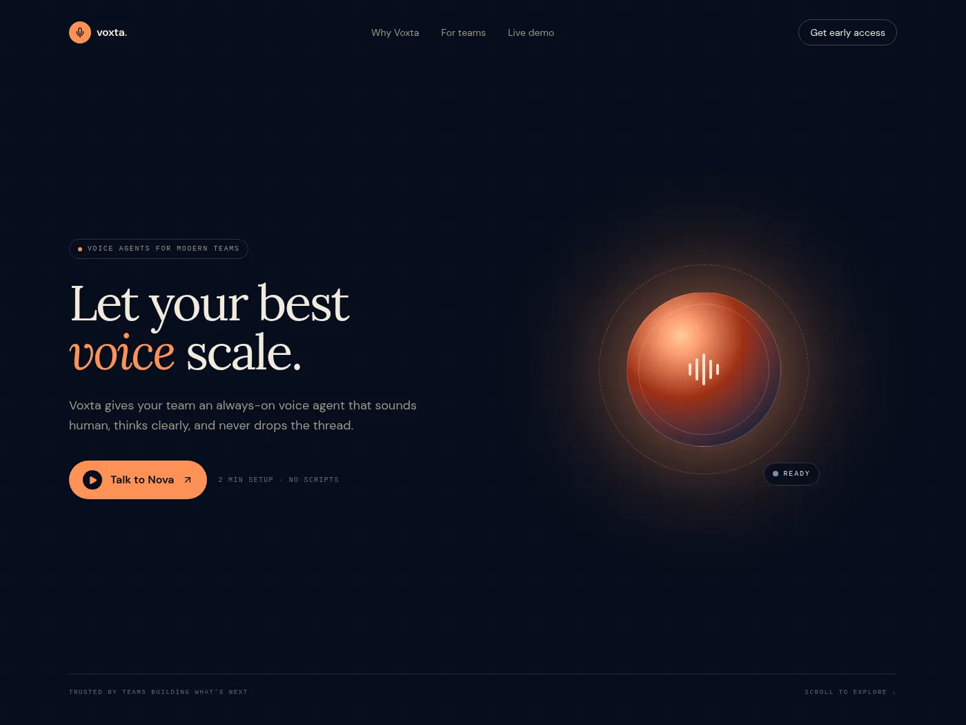 AI Voice Agent Landing