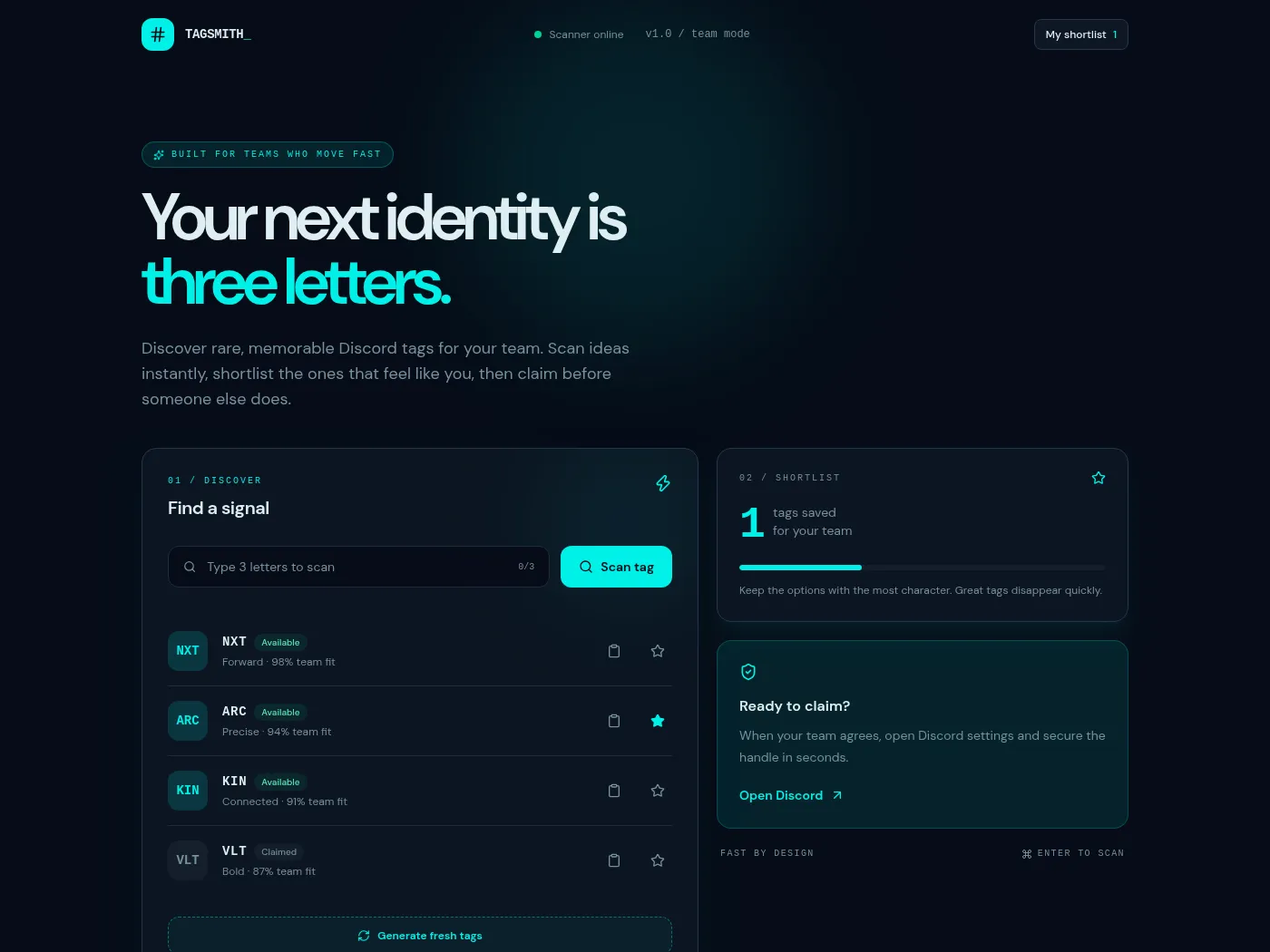 Discord Tag Finder