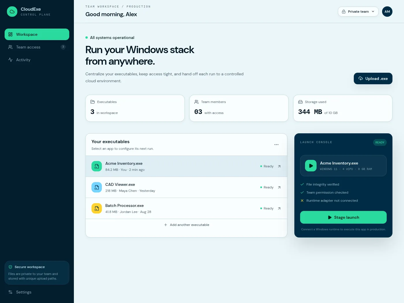 CloudExe Launcher