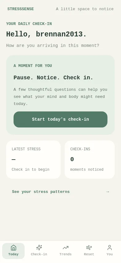 StressSense AI App