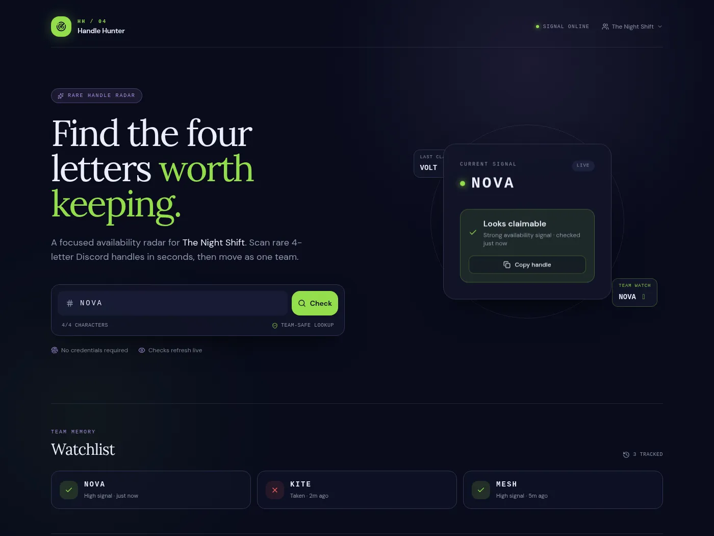 Discord Handle Hunter