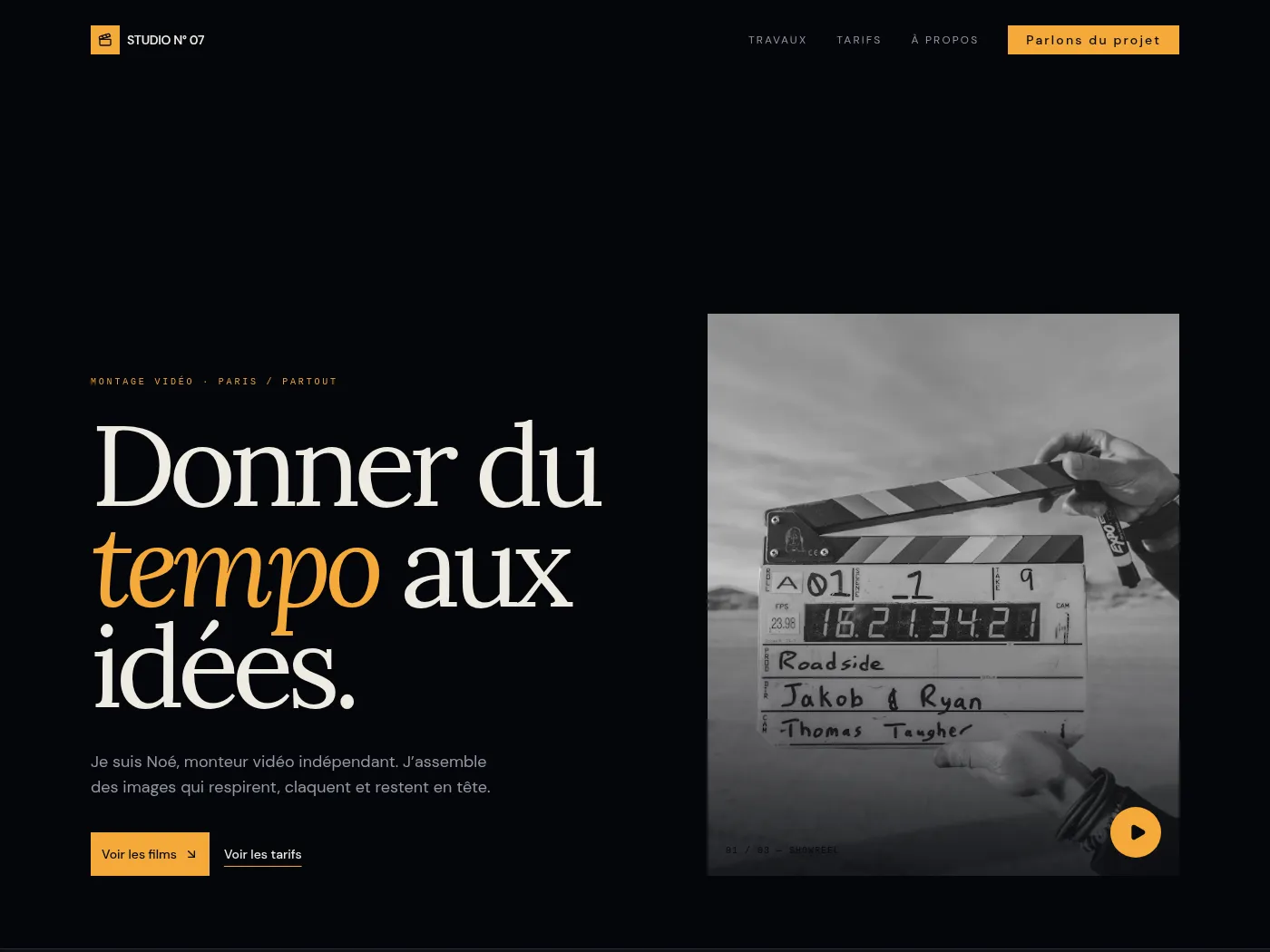 VidEdit Portfolio Hub