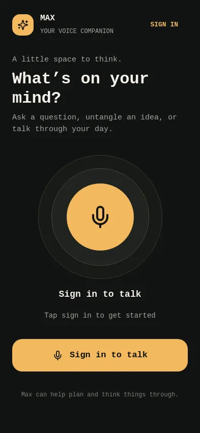 Max Voice Assistant