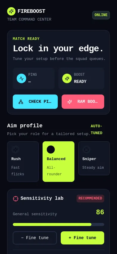 FireBoost Gaming Suite