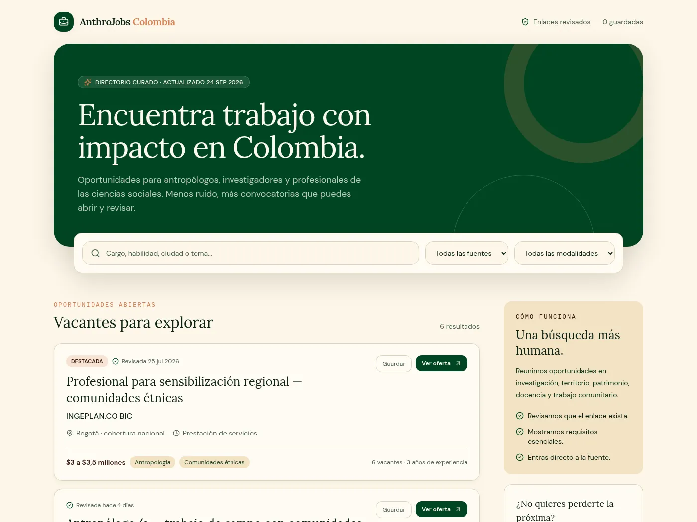 AnthroJobs Colombia