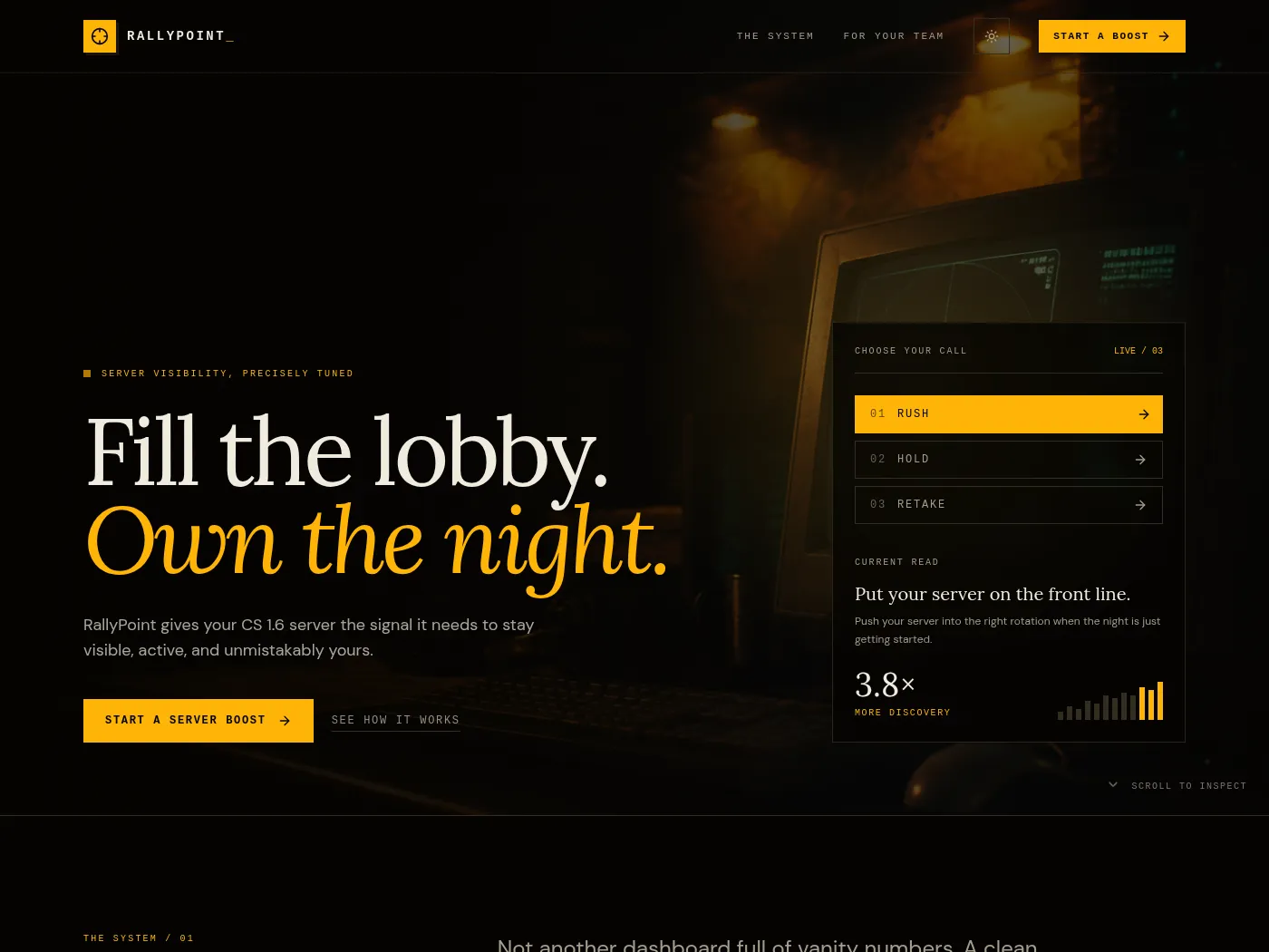 CS 1.6 Server Boost Page