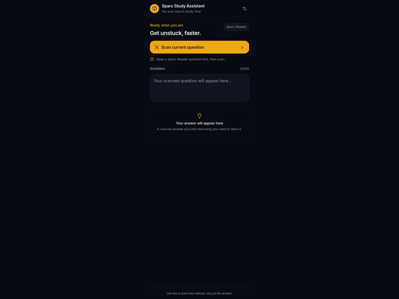 Sparx AI Study Assistant