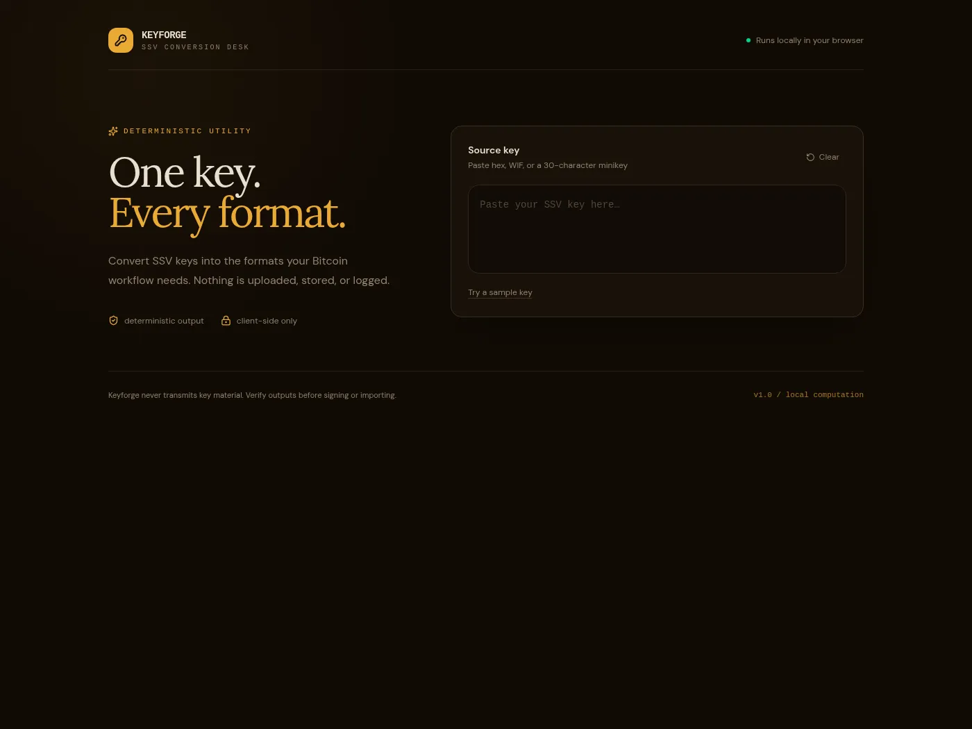 SSV Key Converter