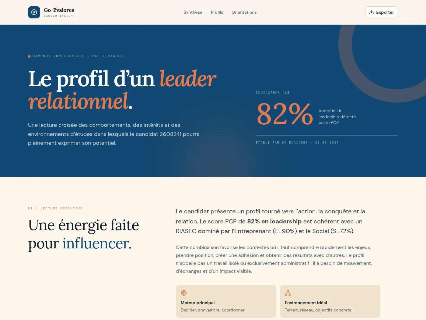 Go-Evalores Career Insight