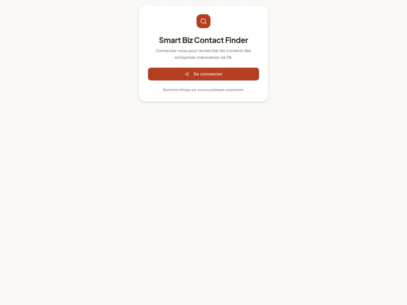 Smart Biz Contact Finder