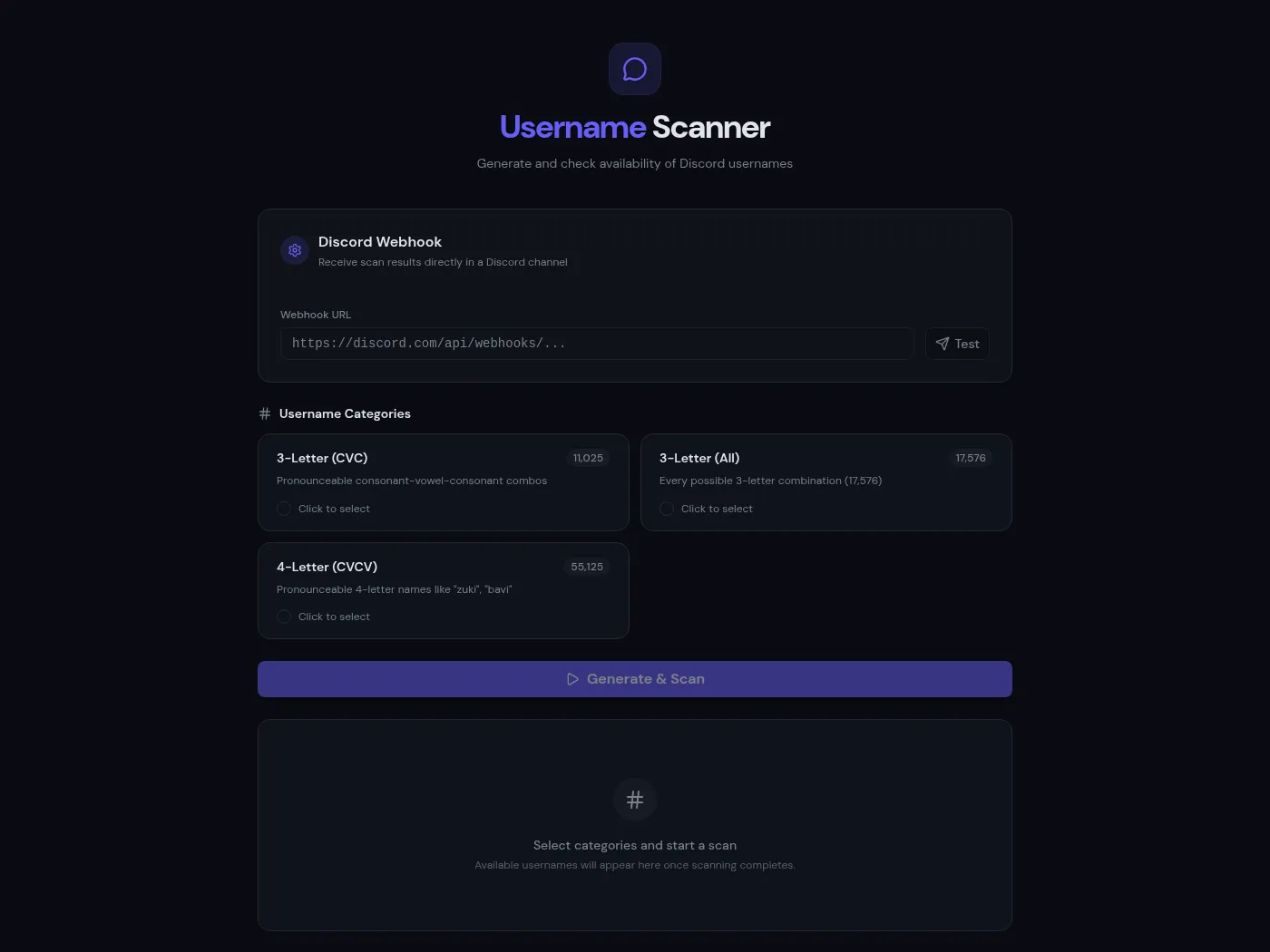 Discord Username Scanner
