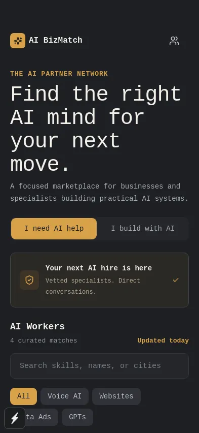 AI BizMatch Marketplace