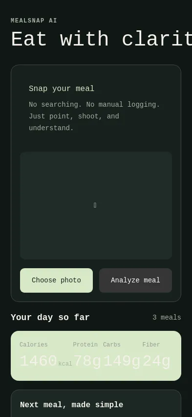 MealSnap AI Tracker