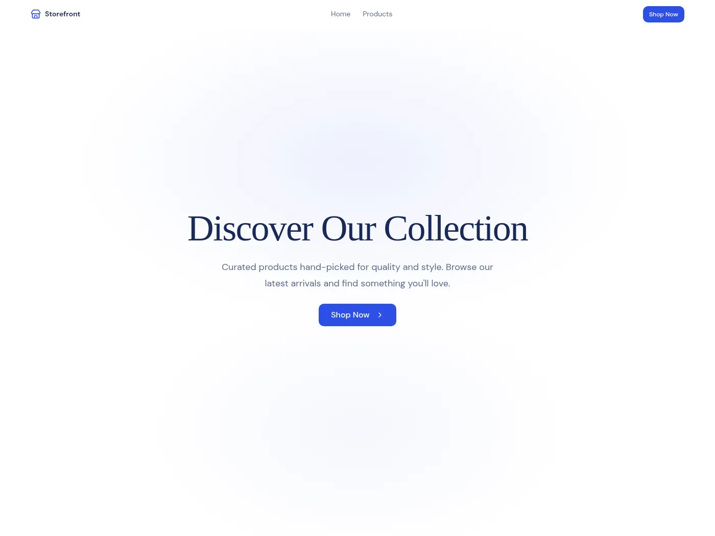 Shopify Storefront Website