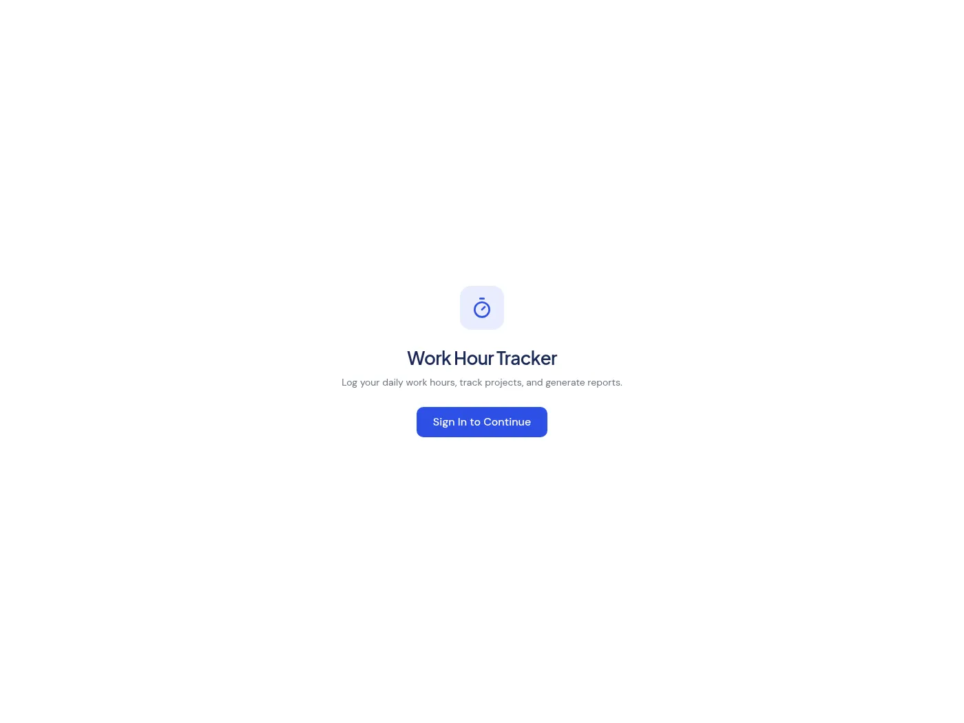 Work Hour Tracker