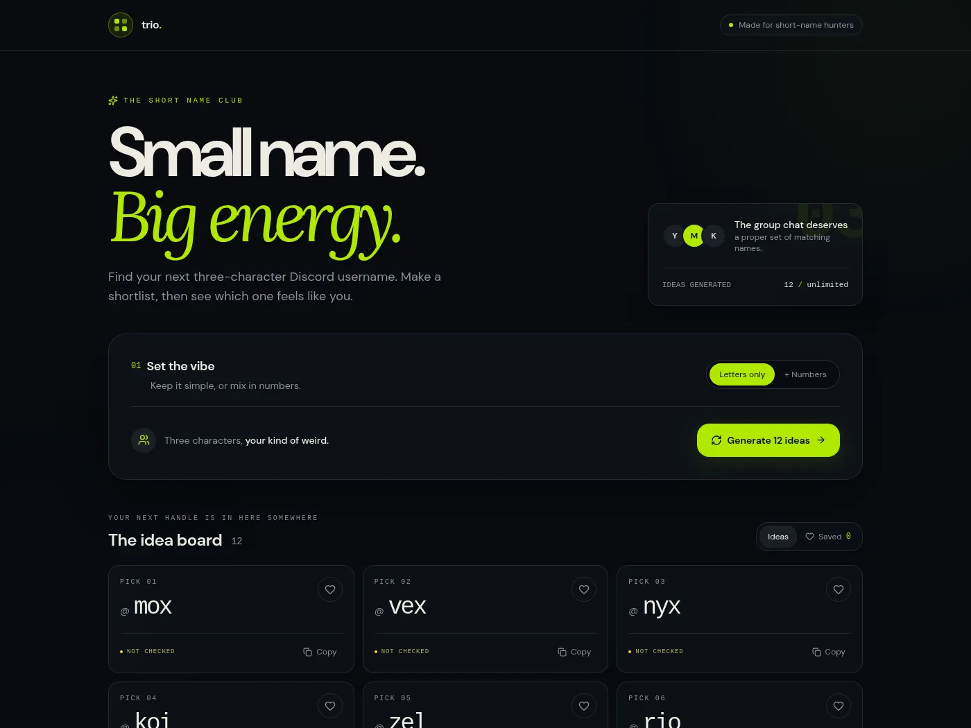 Discord Name Finder