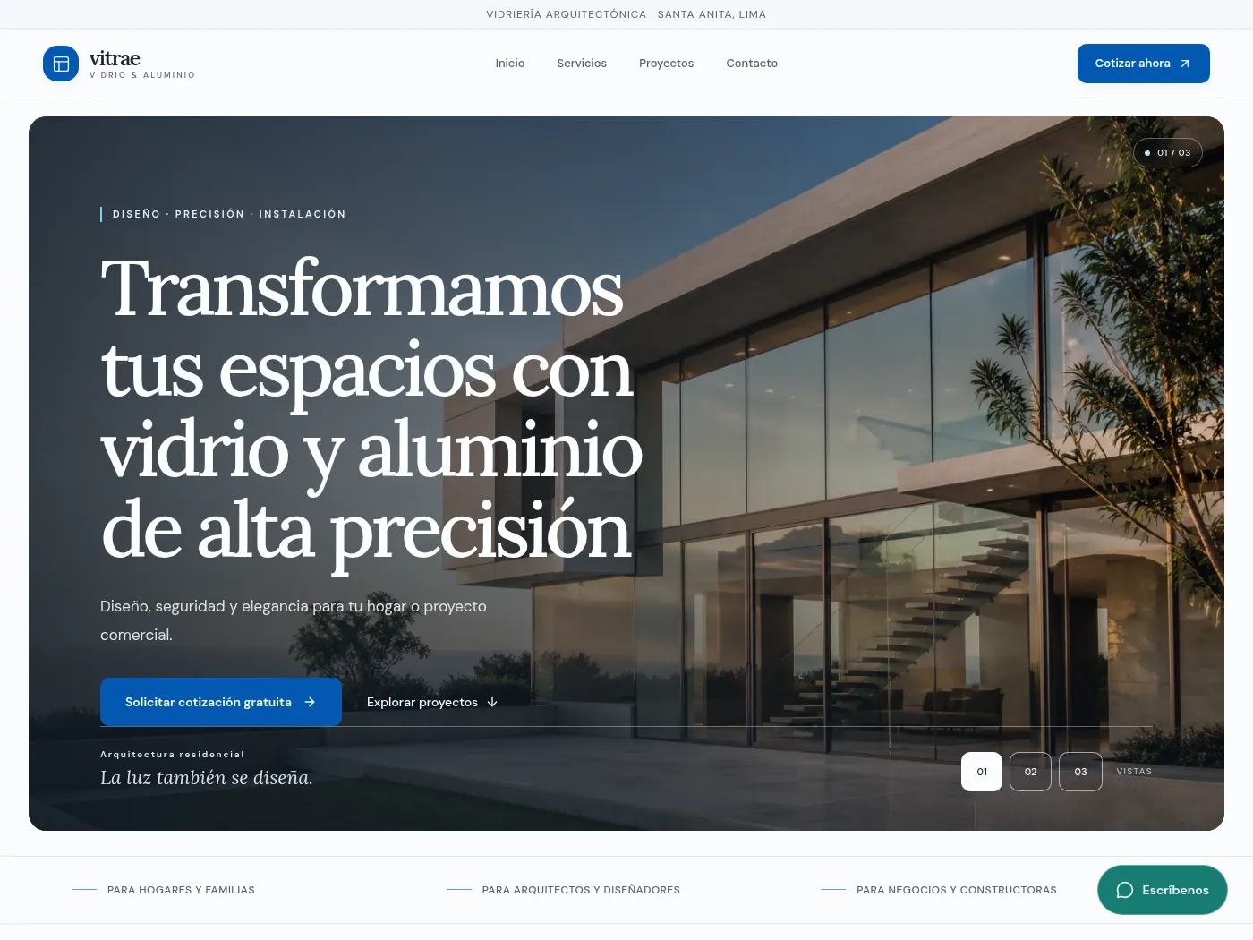 CrystalSite Landing Page