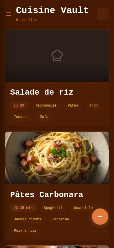 Cuisine Vault Mobile