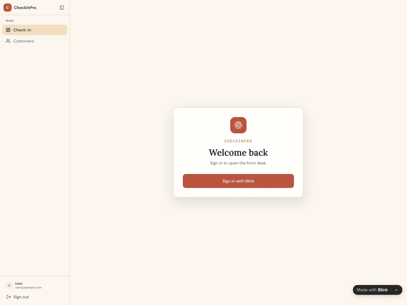 CheckInPro CRM & POS