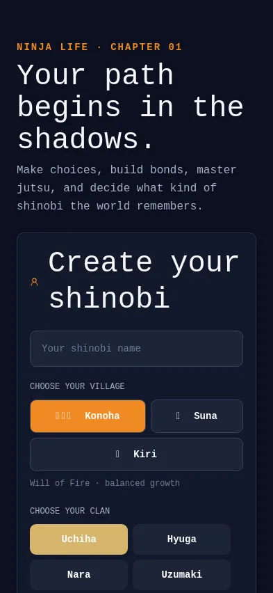 Naruto Life Simulator