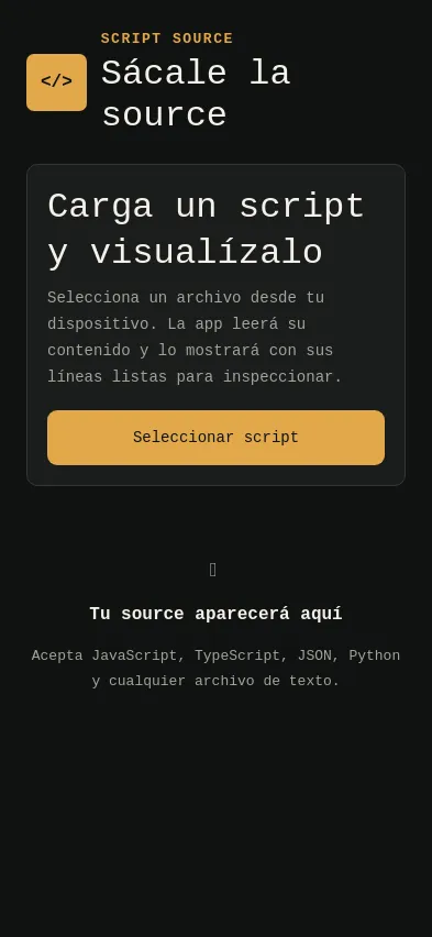 Script Source Extractor