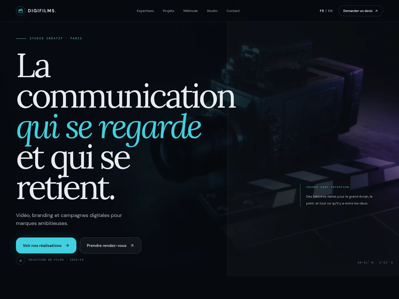 Digifilms Showcase Website