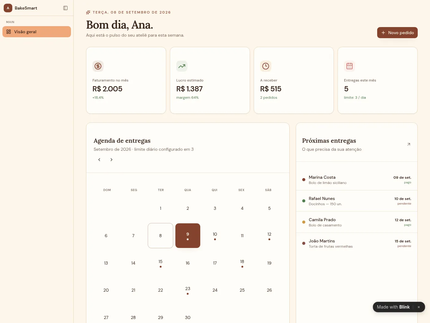 BakeSmart Manager