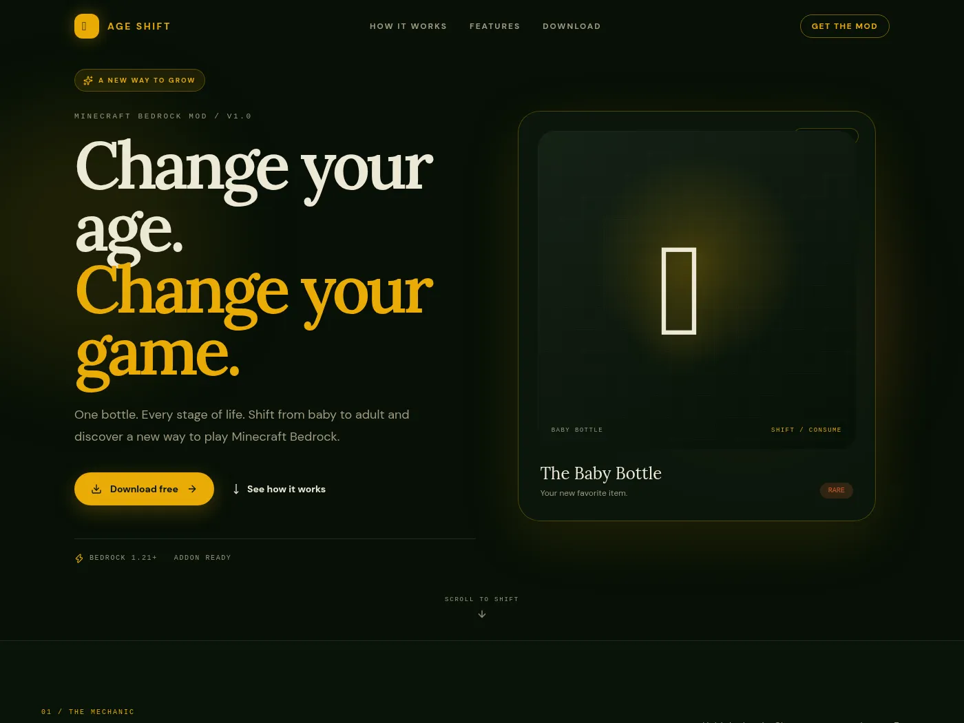 Age Shift Mod Website