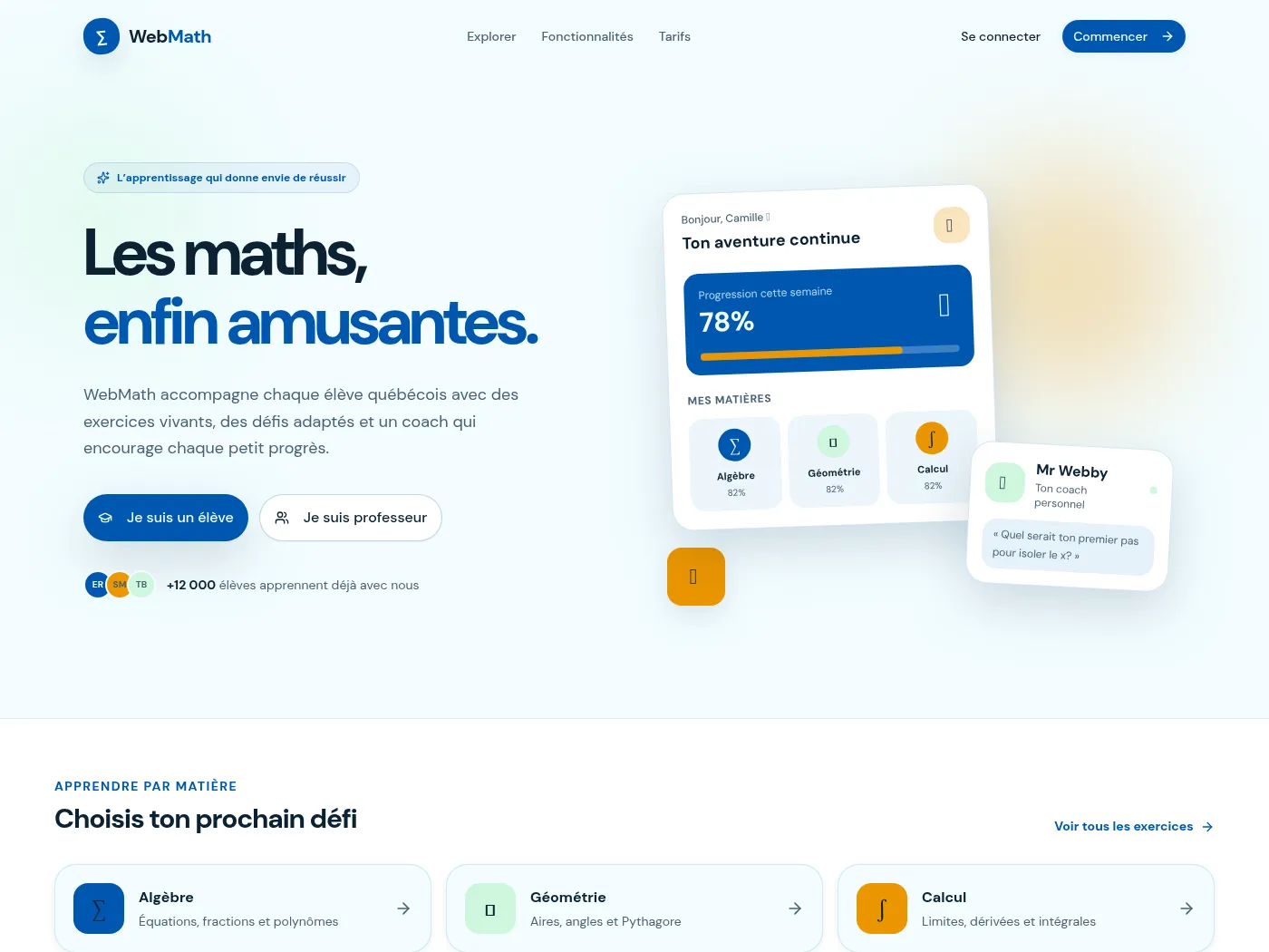 WebMath Québec Éducation