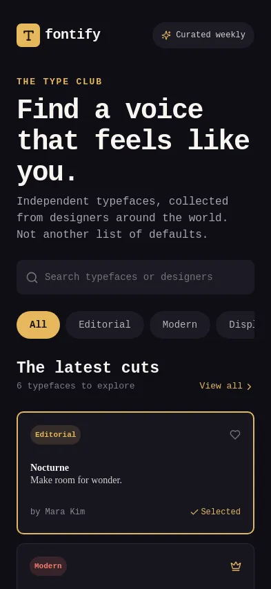 Fontify Mobile