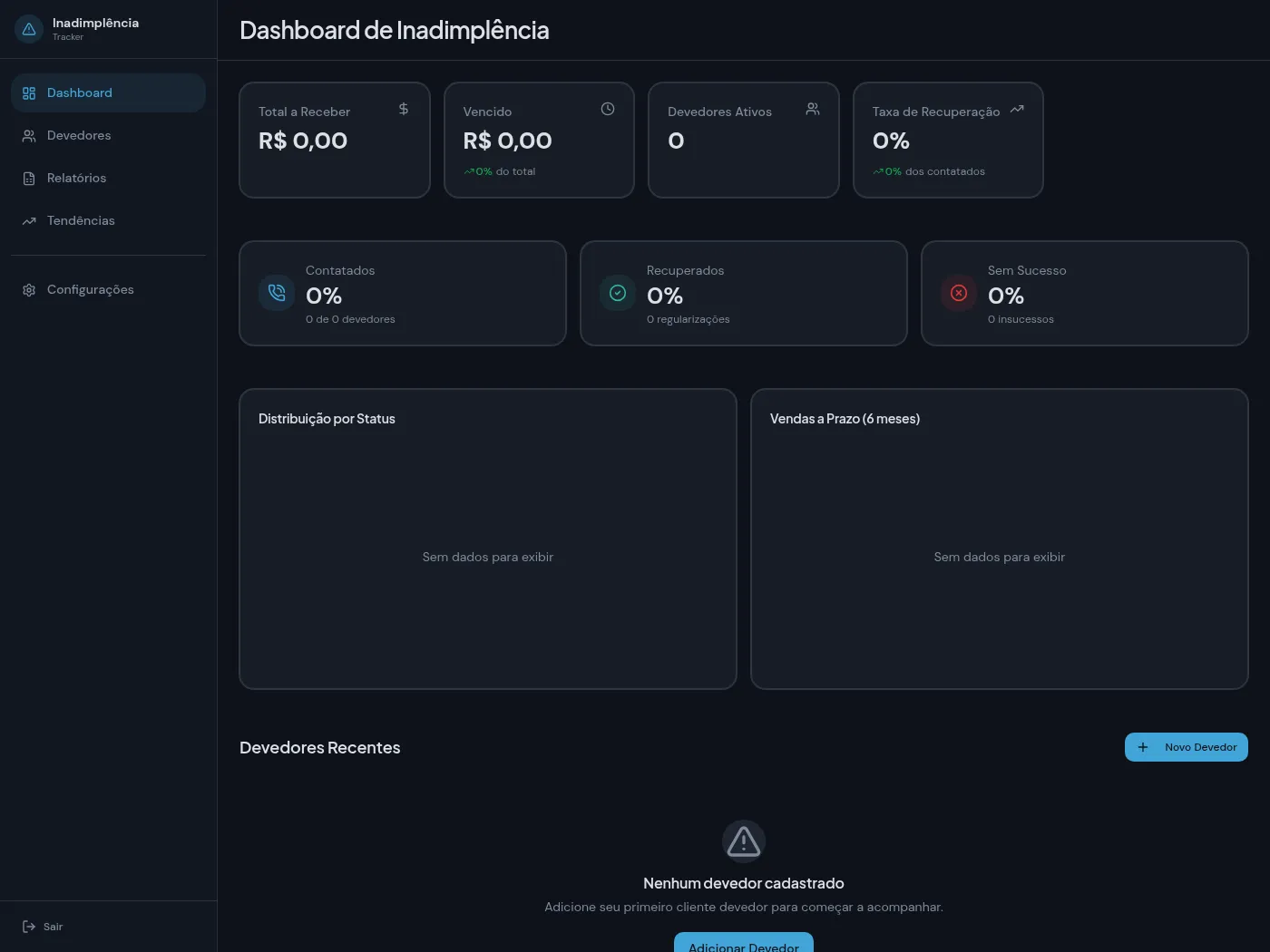 Inadimplência Tracker