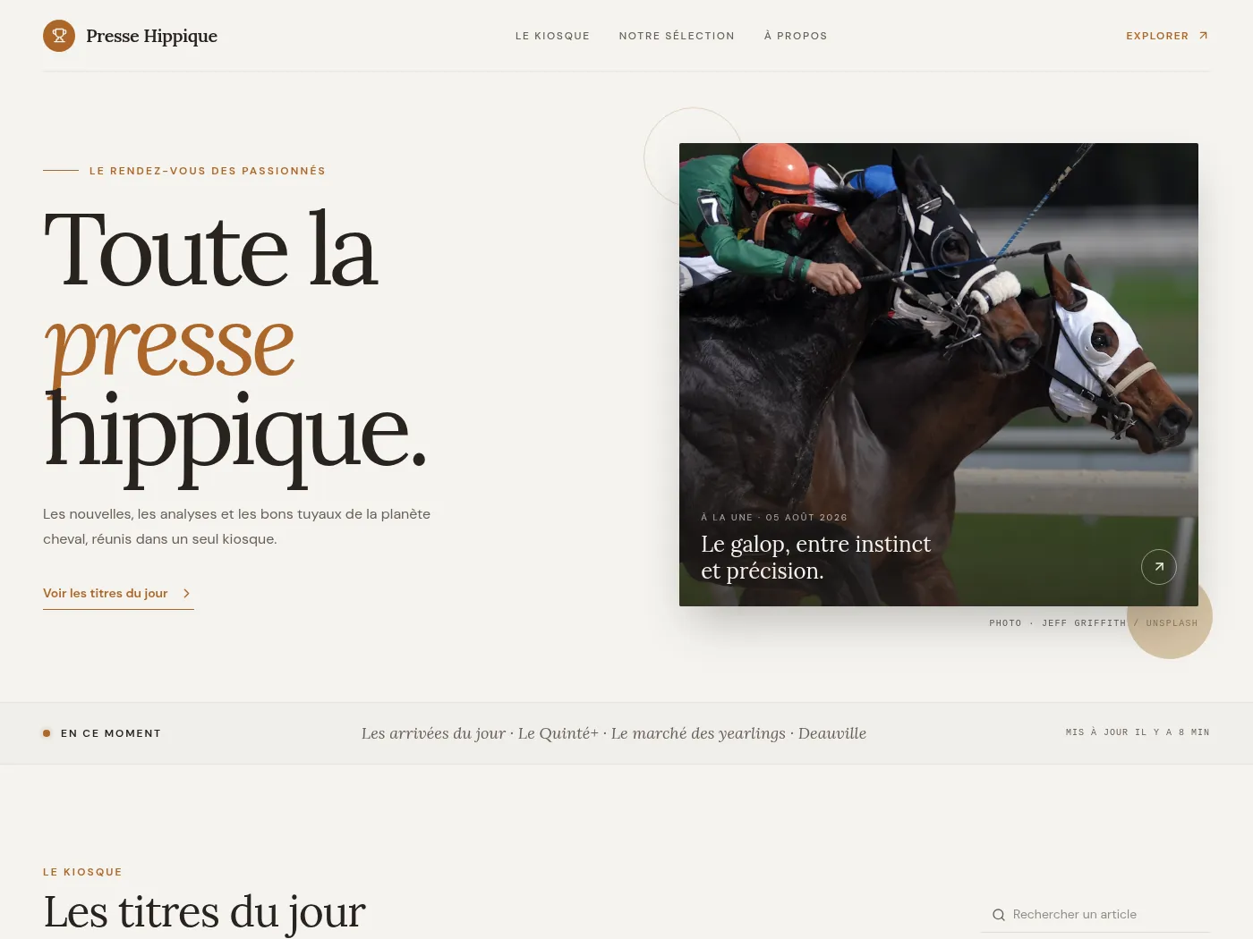 Presse Hippique Hub