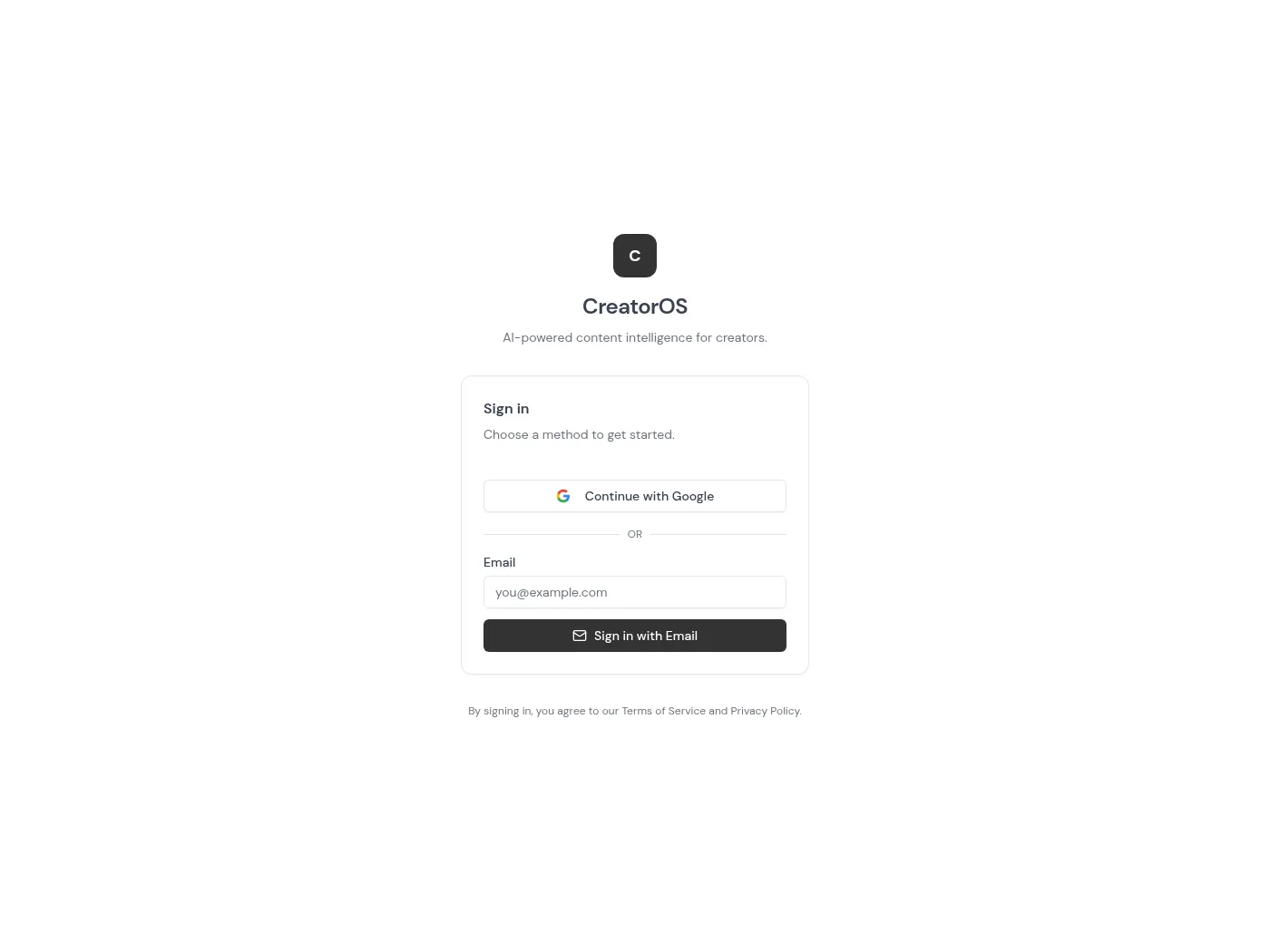 CreatorOS AI Platform