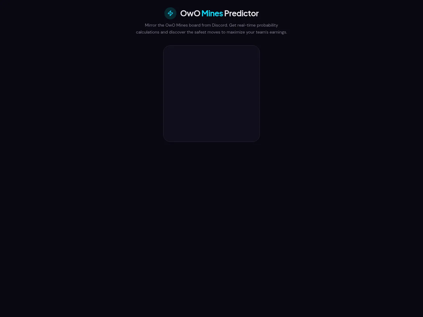 OwO Mines Predictor