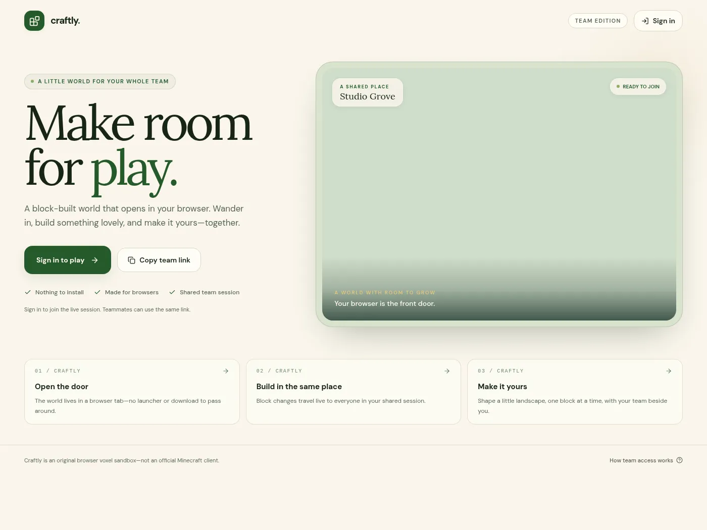 Craftly Web Client