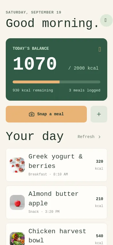 SnapMeal AI Tracker