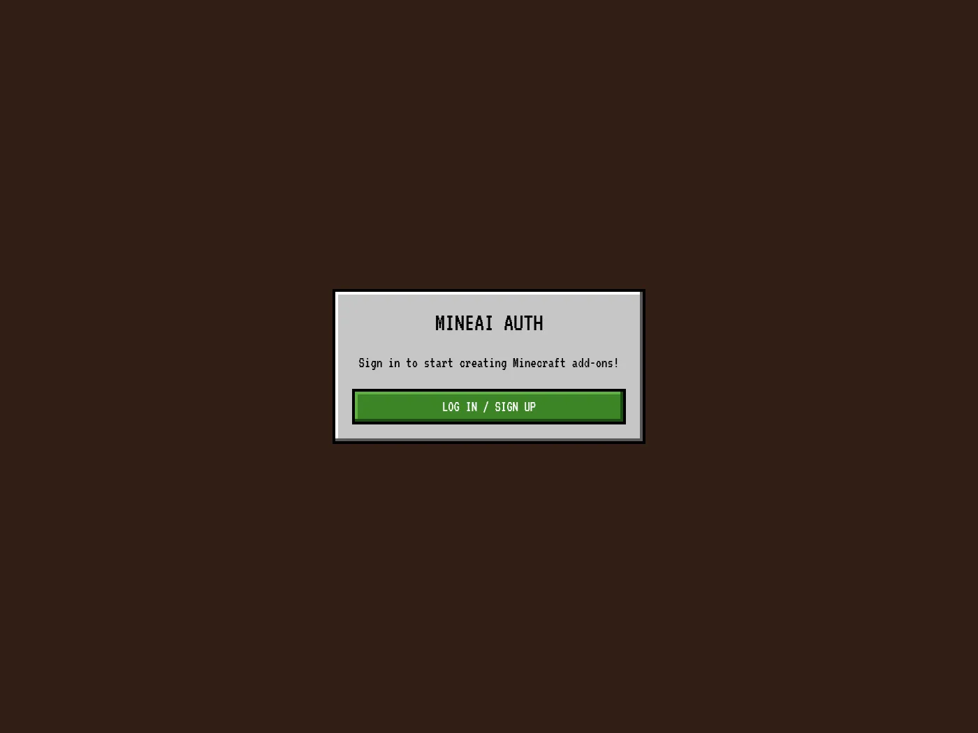 MineAI Add-On Maker