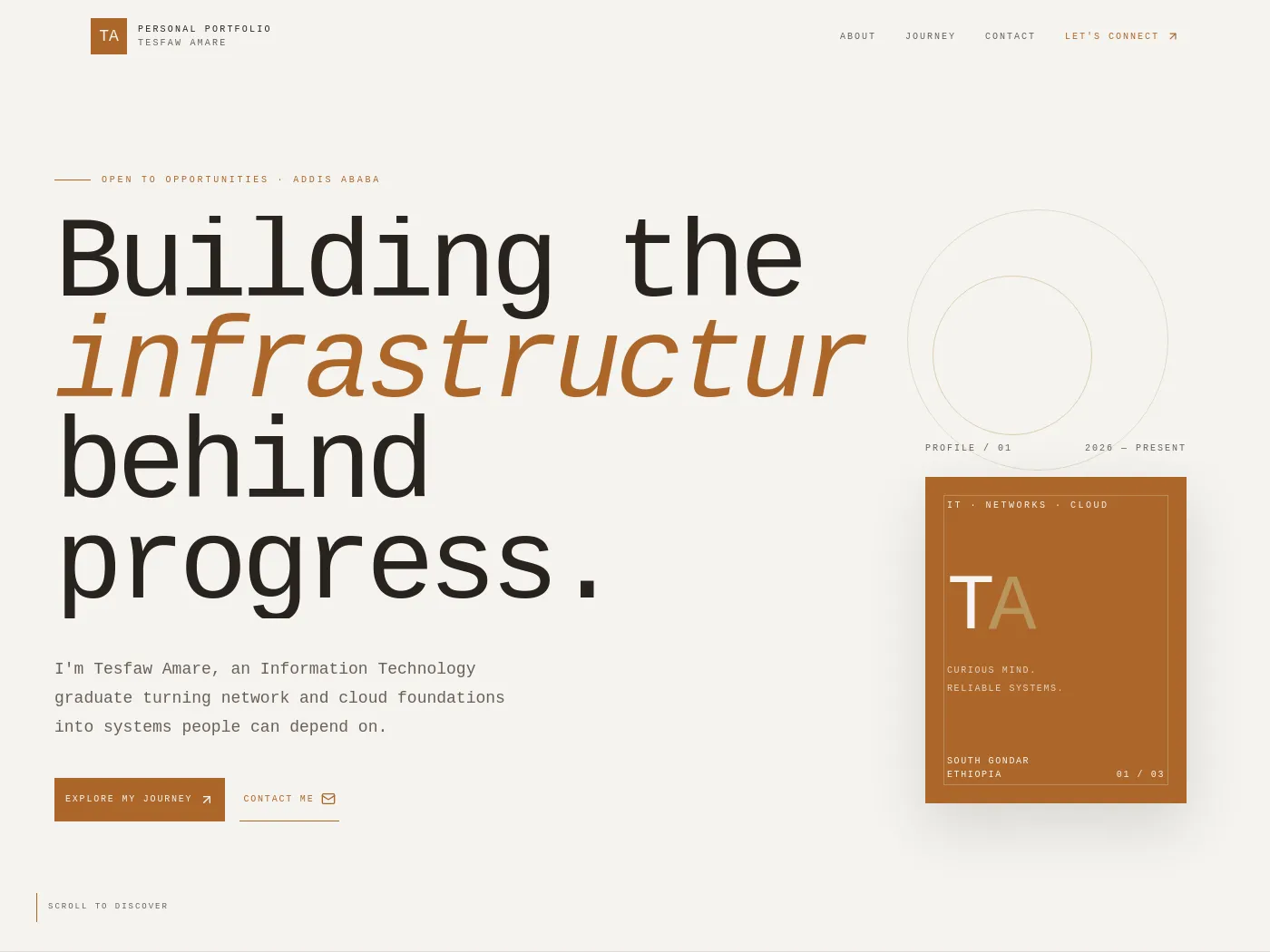 Tesfaw Amare Portfolio